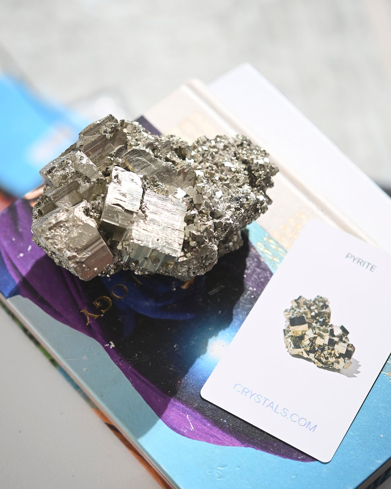 Cubic Pyrite Cluster 3.1lbs – CRYSTALS.COM