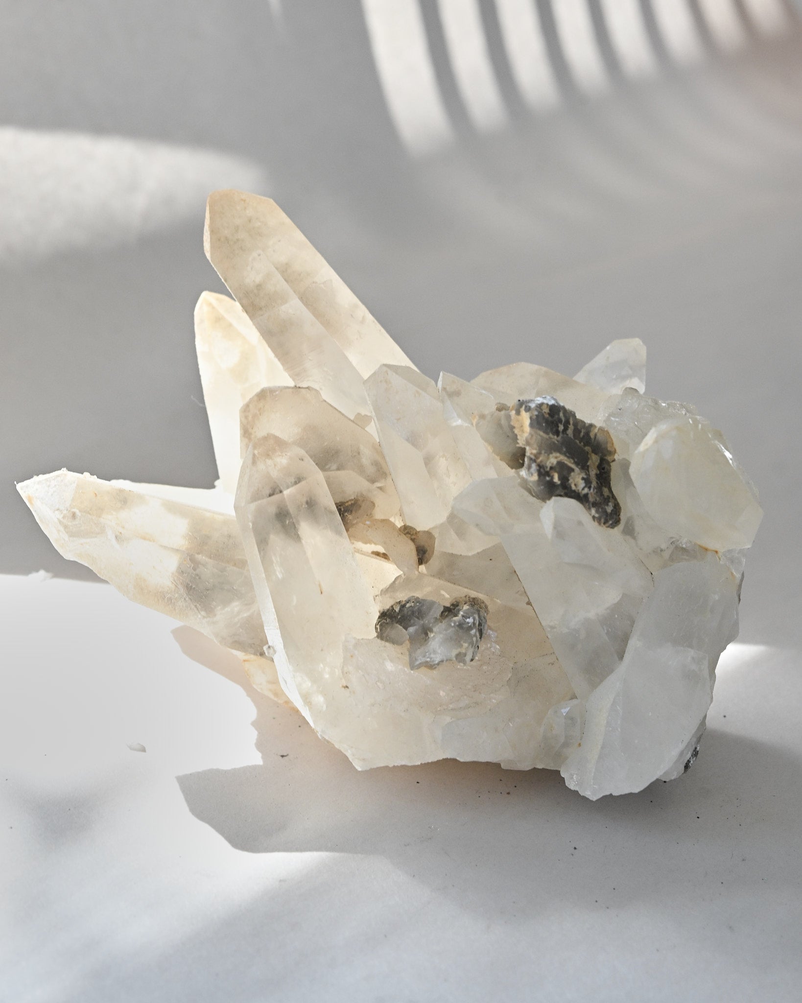 Peruvian Quartz Cluster 1.5lbs – CRYSTALS.COM