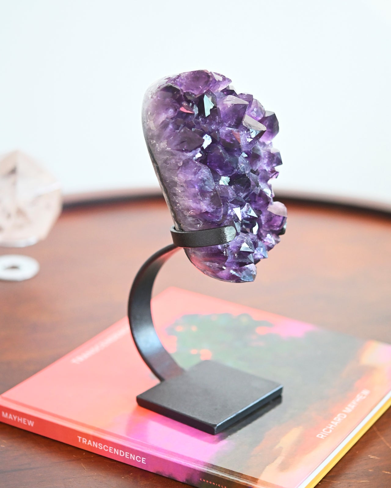 Amethyst Crystal Geode on custom stand - Fast Shipping – CRYSTALS.COM