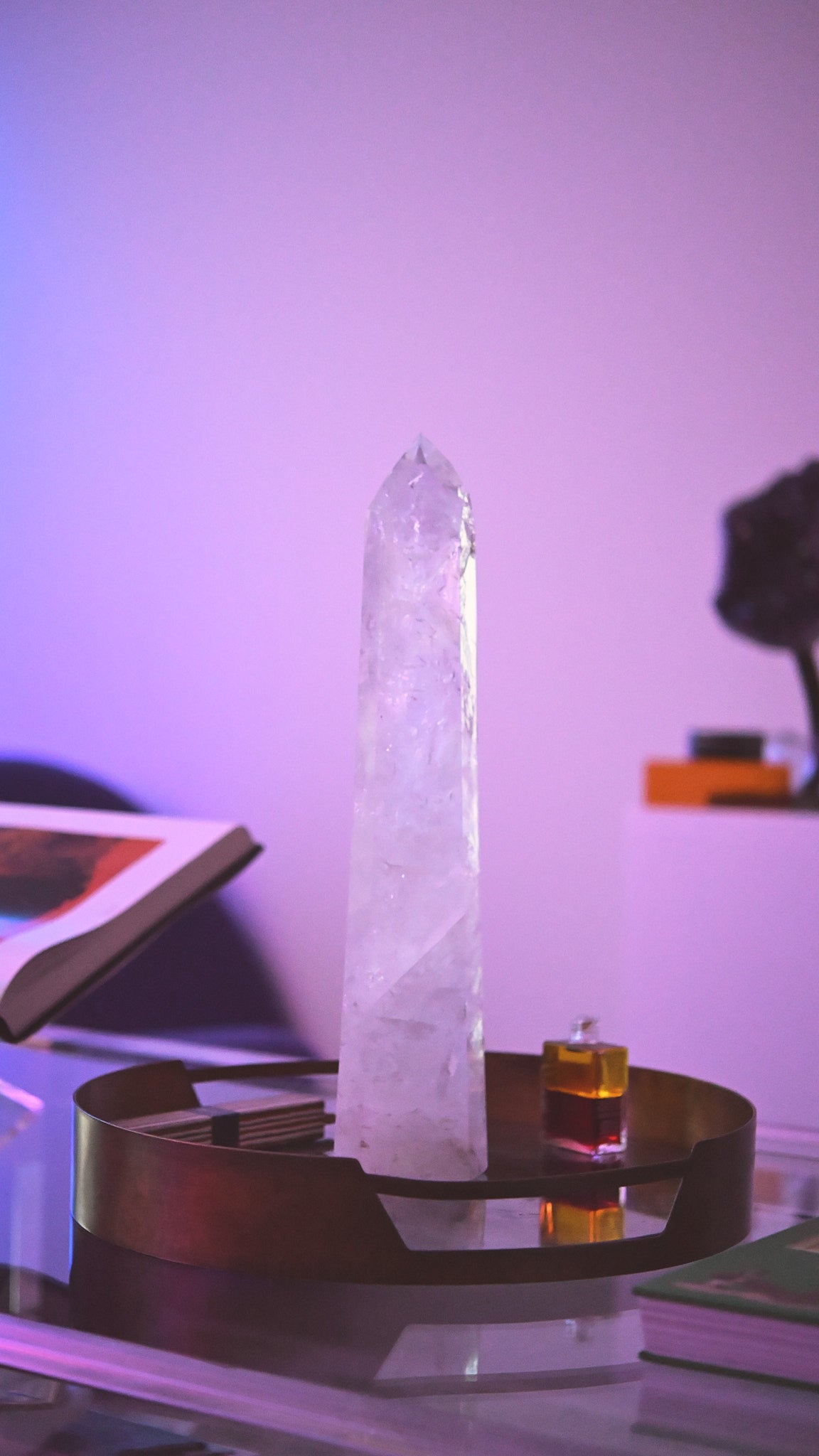 Rare Clear quartz crystal freeform AA grade. CRYSTALS.COM