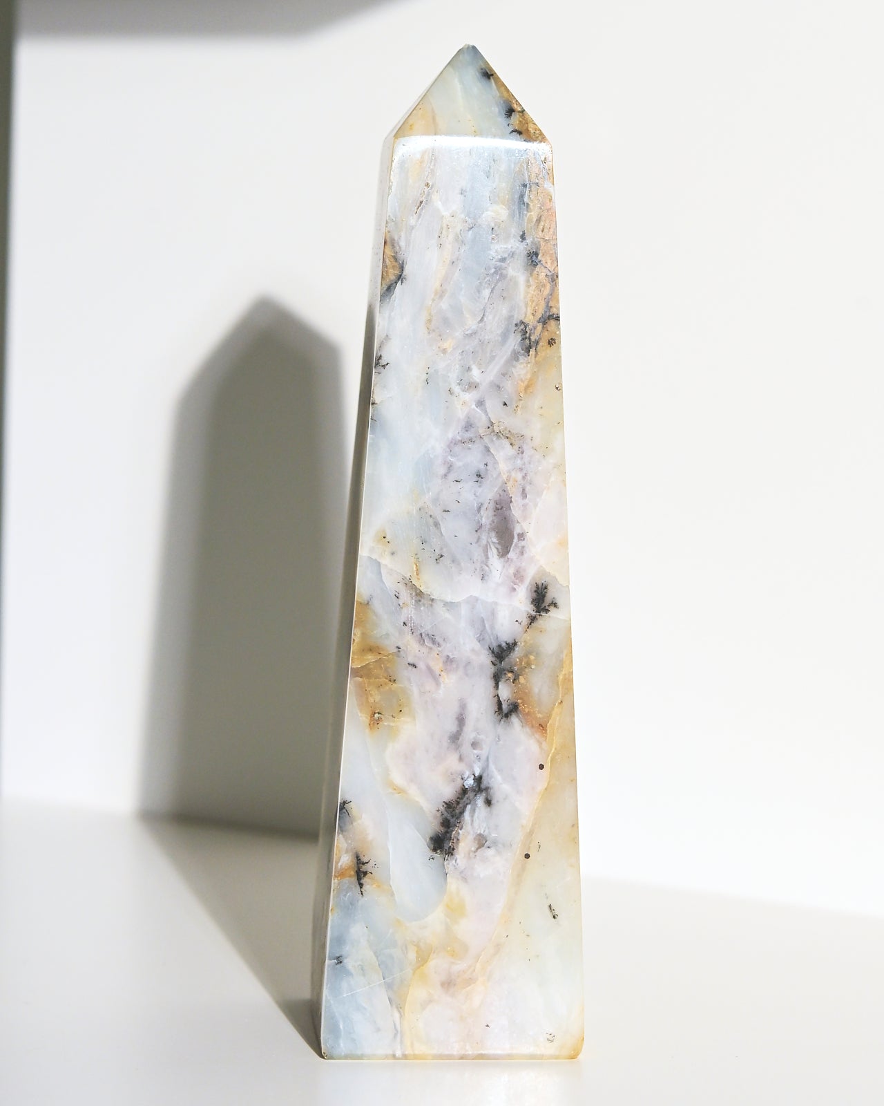 Peruvian Blue Opal Tower 6.5in – CRYSTALS.COM