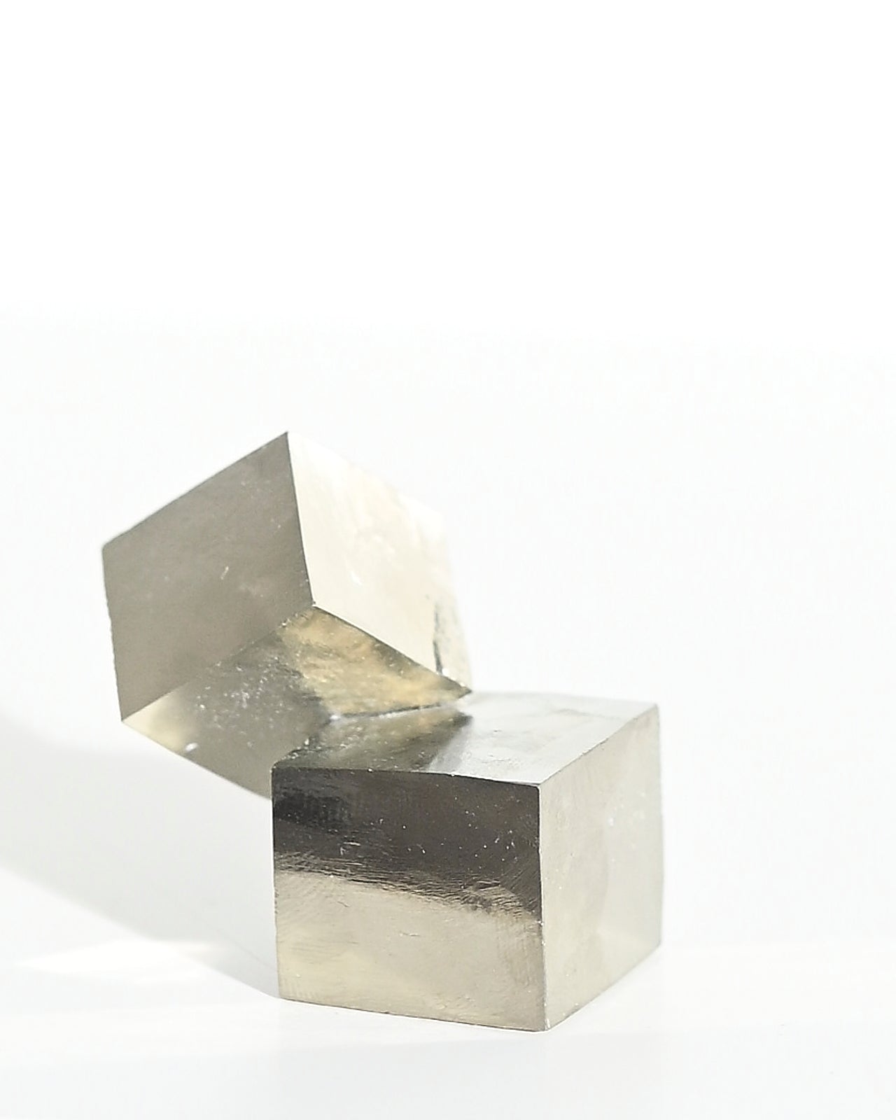 Pyrite interlocking crystal CRYSTALS.COM