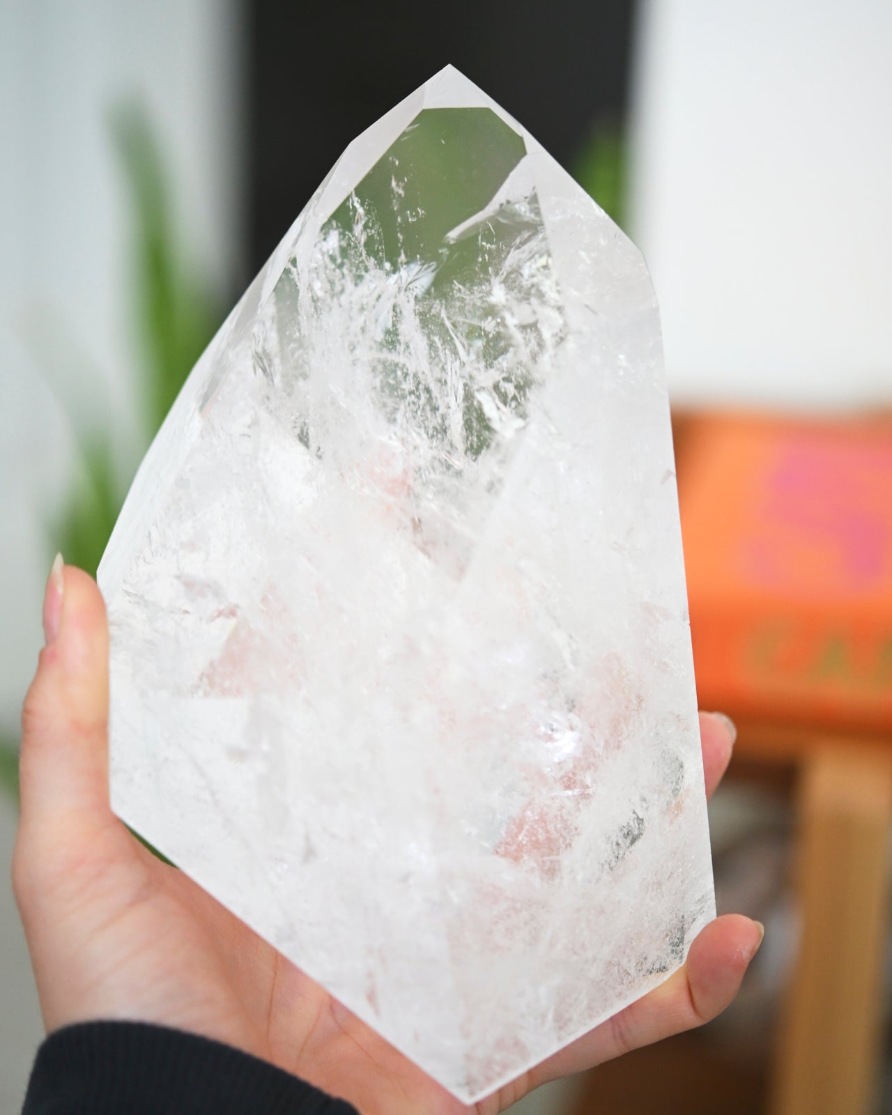 Rare Clear quartz crystal freeform AA grade. CRYSTALS.COM
