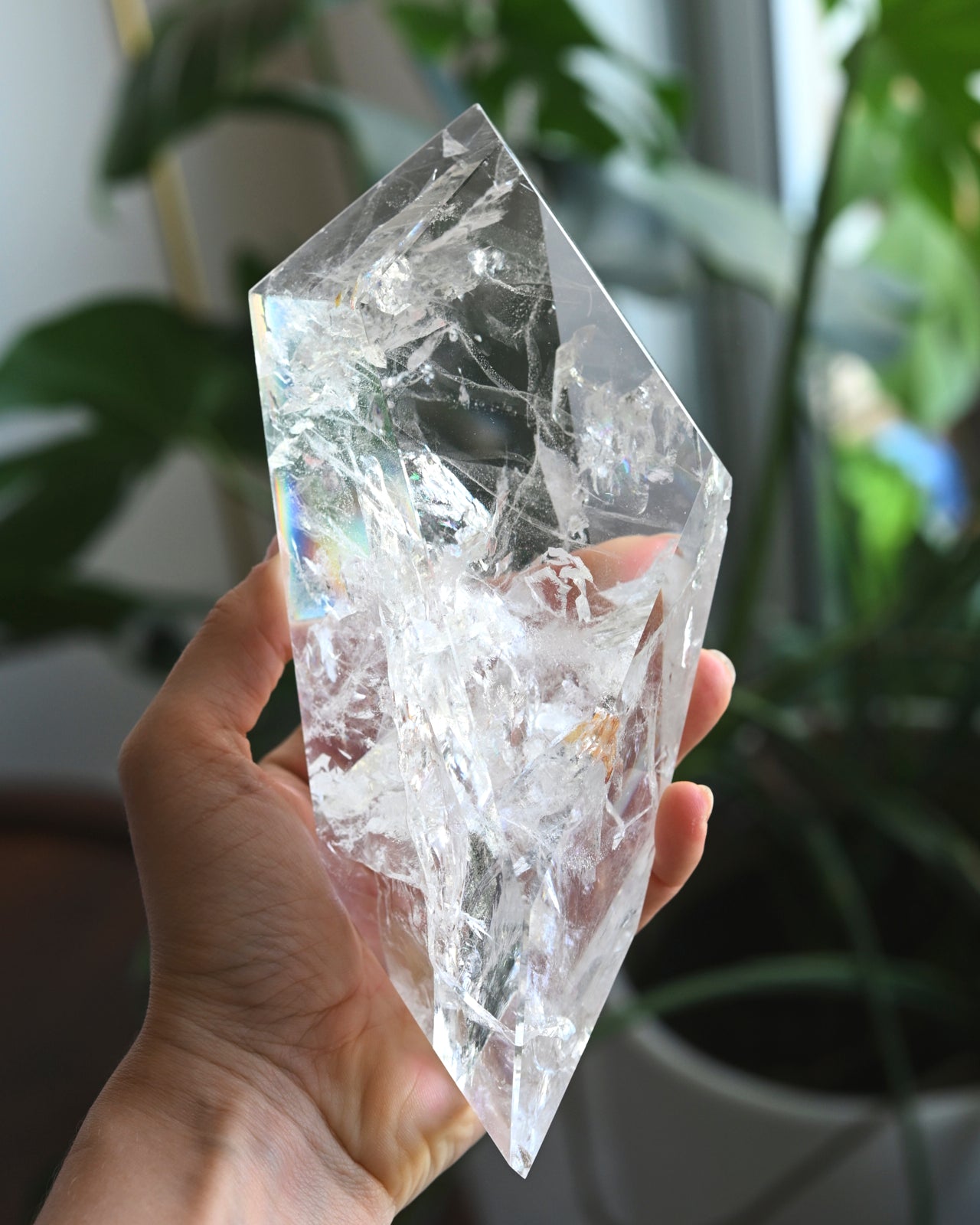 Rare Clear quartz crystal freeform AA grade. CRYSTALS.COM