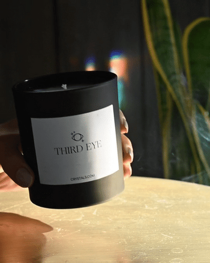 THIRD EYE Candle - peppermint tobacco, non-toxic candle – CRYSTALS.COM