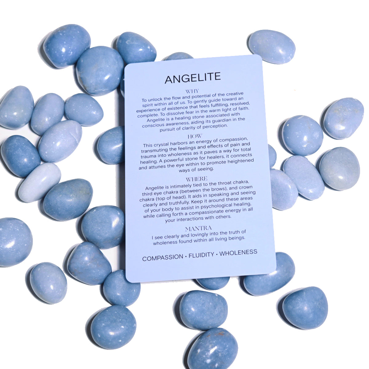 Angelite Crystal - Genuine Crystals – CRYSTALS.COM