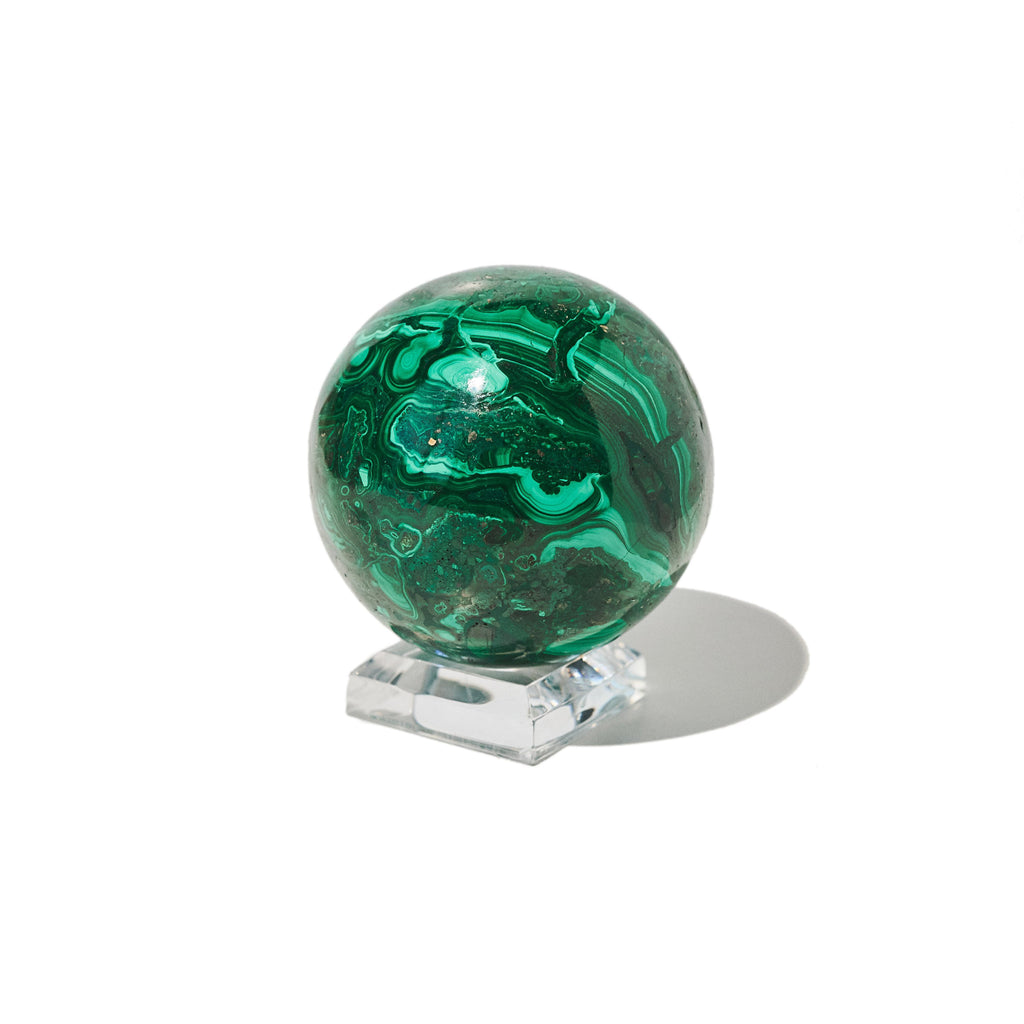 Malachite Crystal Sphere - Crystals for protection – CRYSTALS.COM